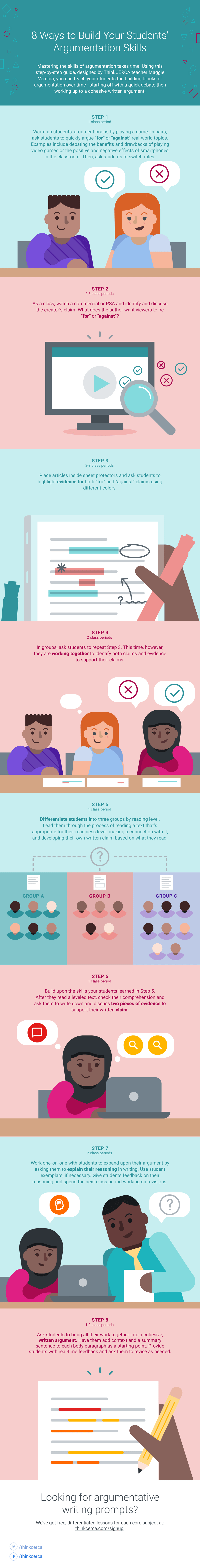 Infographic: 8 Ways to Build Your Students' Argumentation Skills