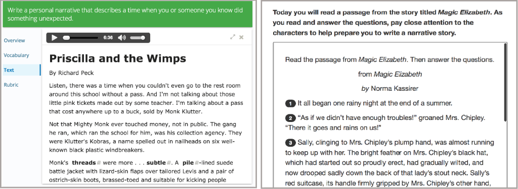 Writing Personal Narratives to Prepare for New State Assessments